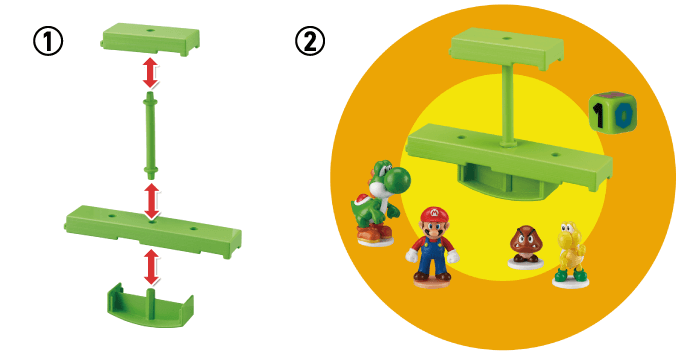SUPER MARIO Balancing Game Ground Stage/UnderGround Stage/Castle Stage
