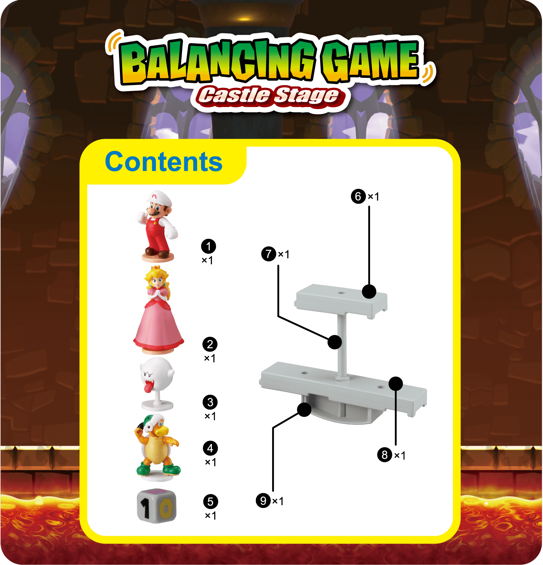 SUPER MARIO Balancing Game Ground Stage/UnderGround Stage/Castle Stage